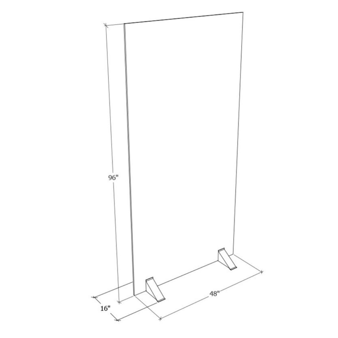 Flat Backdrop with Standee Bases BD04-001 | Custom Box Prints